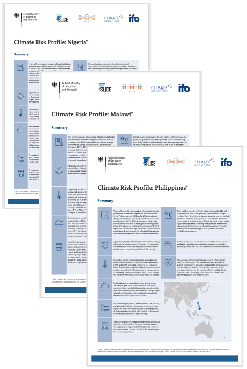 Climate Risk Profiles for SLICE focus countries Nigeria, Malawi, and ...